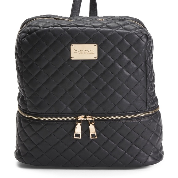 bebe | Bags | Bebeblack Quilted Leather Backpack | Poshmark